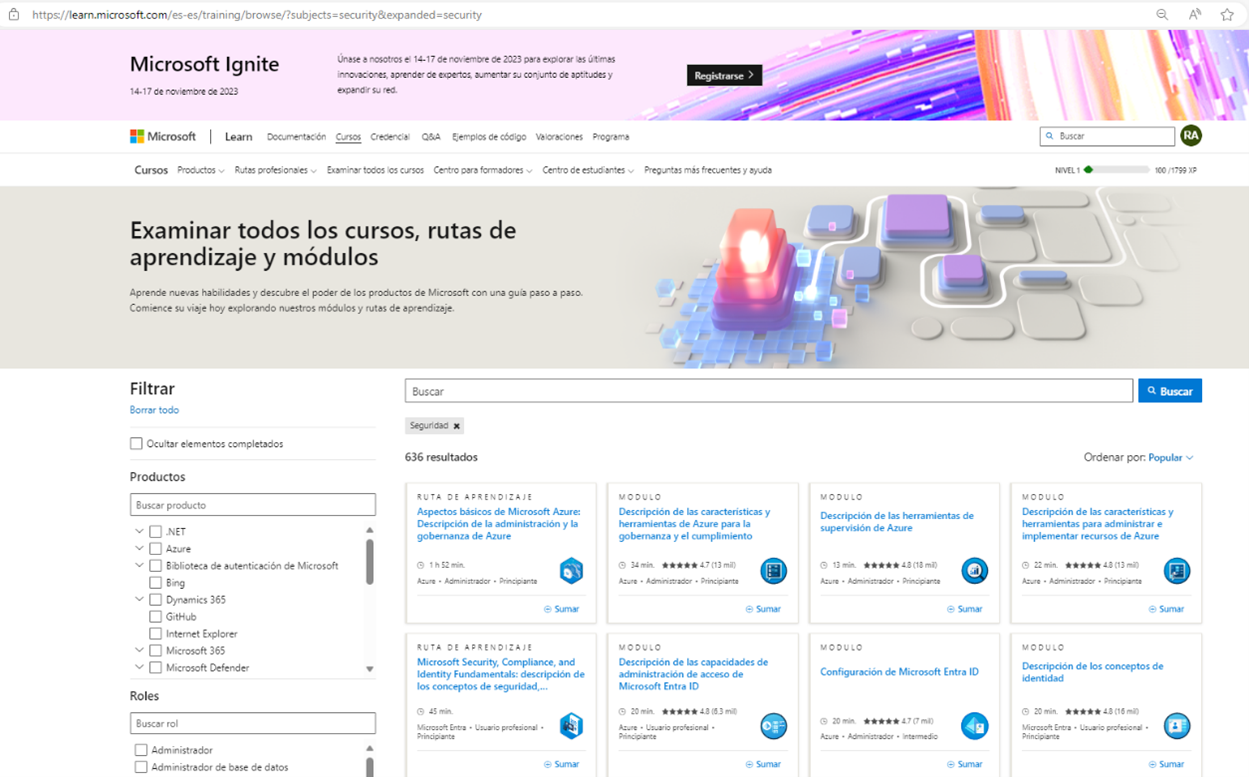Cursos Virtuales Microsoft gratuitos | IntraSED